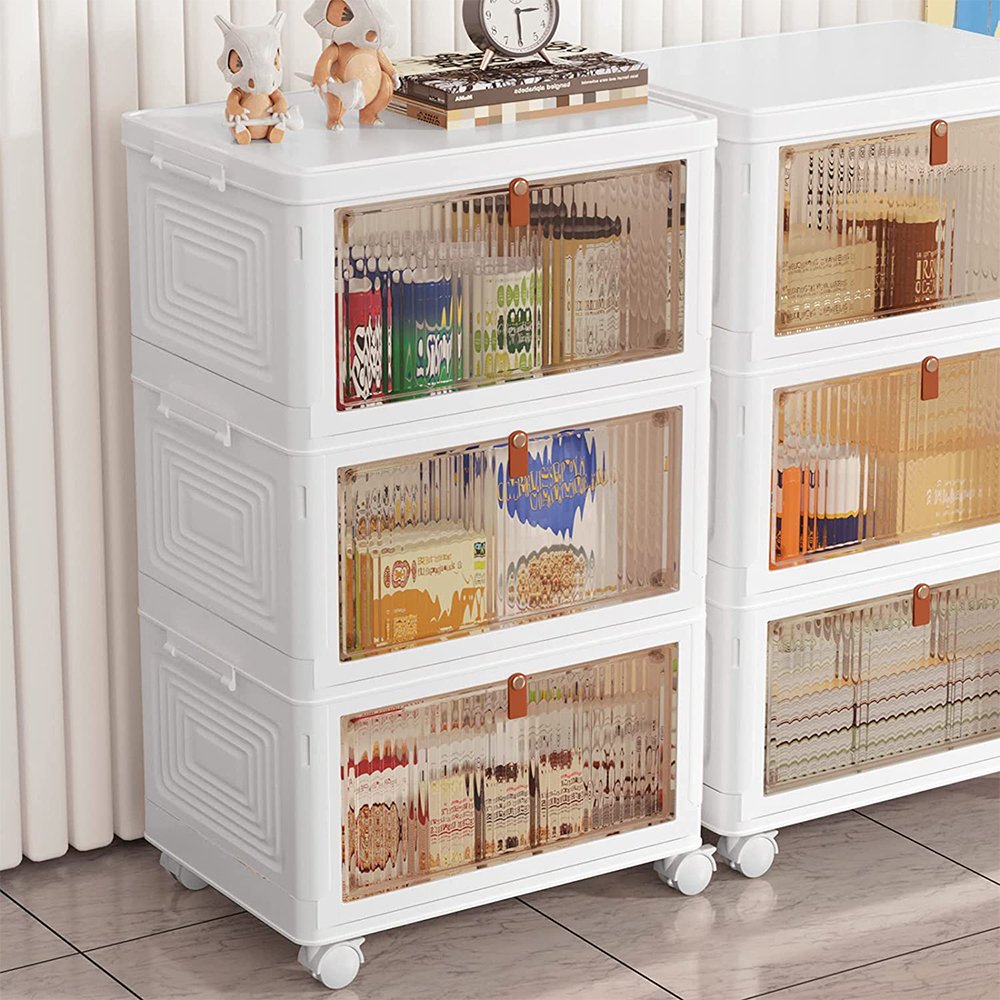 Foldable multi-layer with casters plastic bin manufacturers storage ...