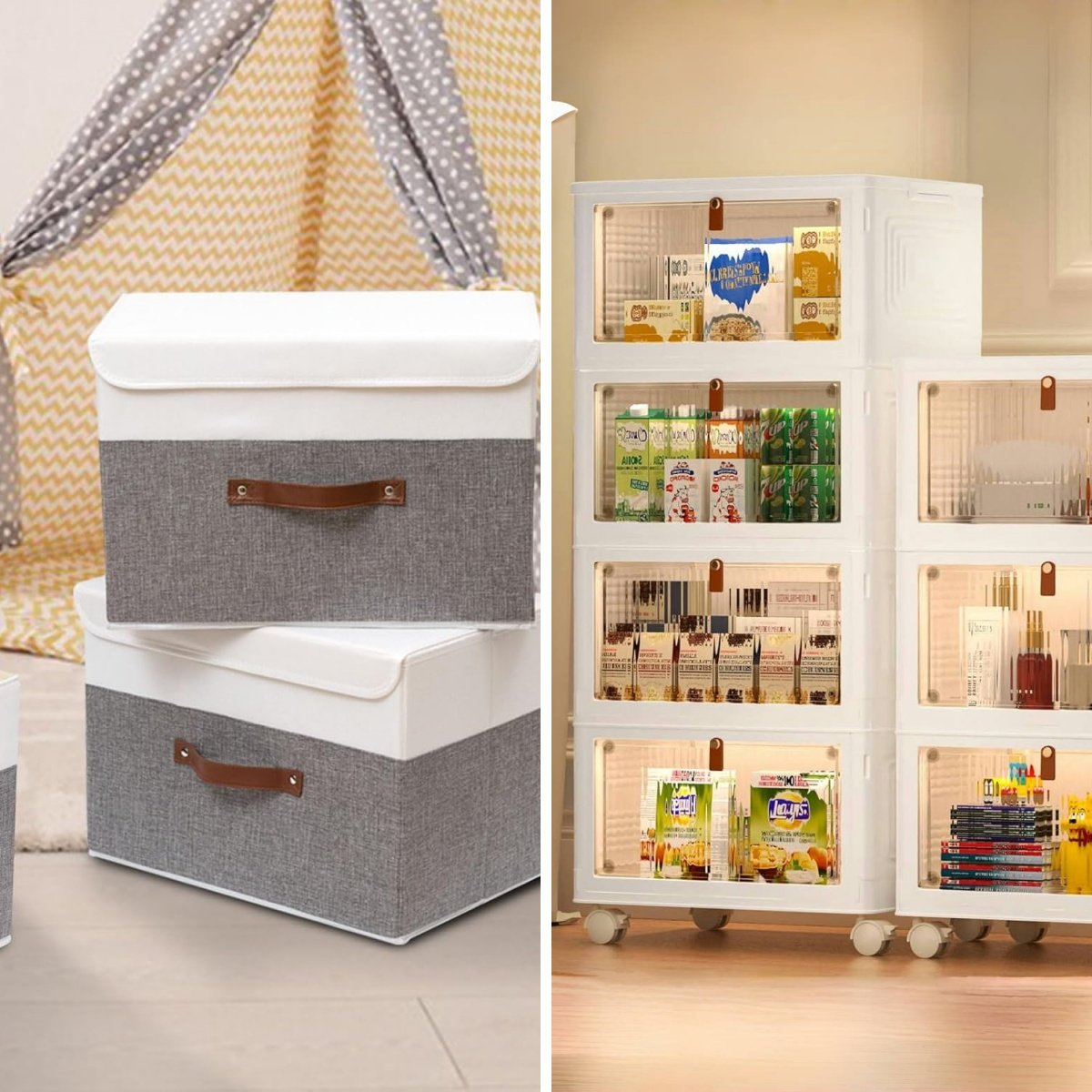 How to Choose the Right Fabric or Plastic Home Storage Products for ...